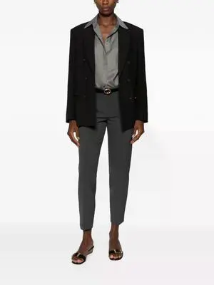 Peserico Belt-loop Cropped Trousers