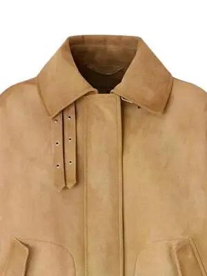Ermanno Scervino Leather Jacket With Buckle Detail