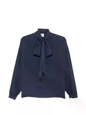 19.61 MILANO Evelin Tie-neck Long-sleeve Blouse