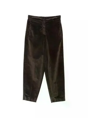 19.61 MILANO Elasticated-waistband Velvet Trousers