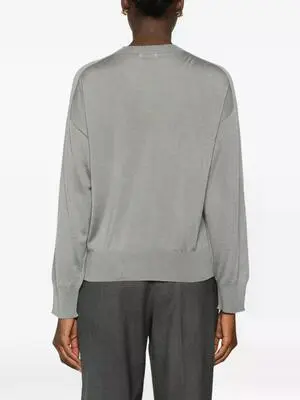 Peserico Embellished Trim Long Sleeve T-shirt