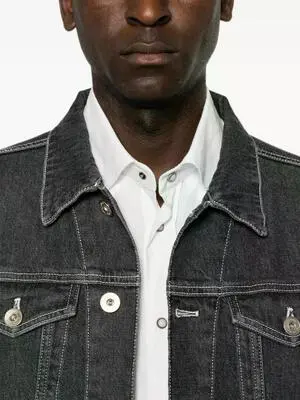 Eleventy Contrast-stitch Denim Jacket