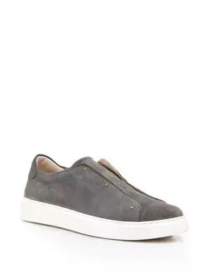 Eleventy Suede Slip-on Sneakers