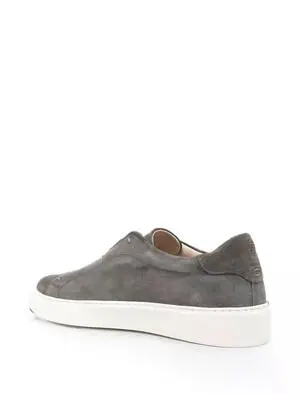 Eleventy Suede Slip-on Sneakers