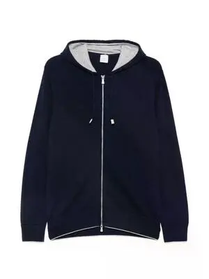 Eleventy Zip-up Hoodie - Blue