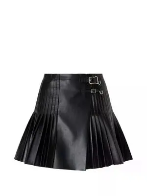 Ermanno Scervino Buckle-fastening Pleated Mini Skirt - Black