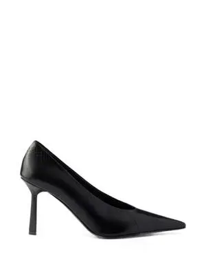 Prada Ayres Leather Pointy Toe Pumps - Black