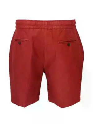 Isaia Drawstring Pintuck Shorts