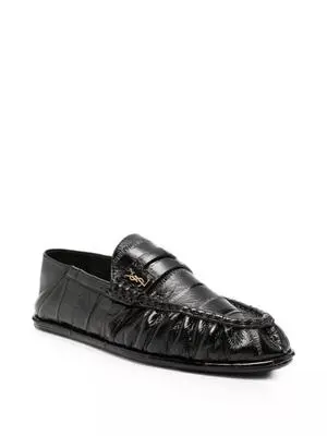 Saint Laurent Crocodile-effect Loafers