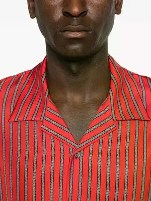 Versace Meandros-print Silk Shirt