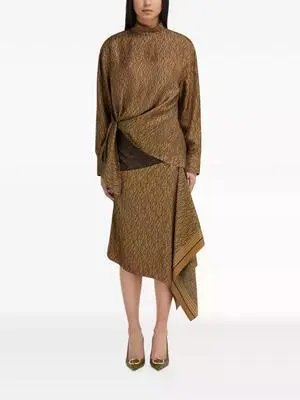 FERRAGAMO Silk Shirt With Side Knot