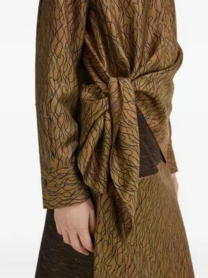 FERRAGAMO Silk Shirt With Side Knot