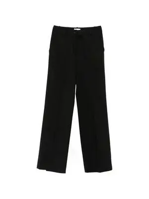 P.a.r.o.s.h Pressed-crease Straight-leg Trousers - Black