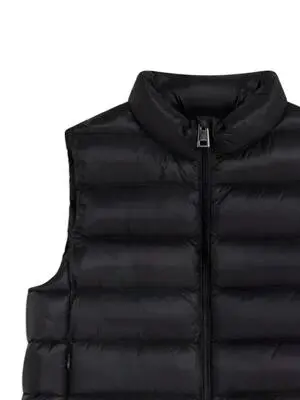 Liviana Conti Quilted Padded Gilet - Black