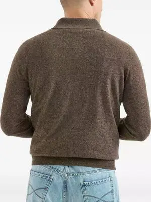 Brunello Cucinelli Mouliné Cashmere Knit Polo