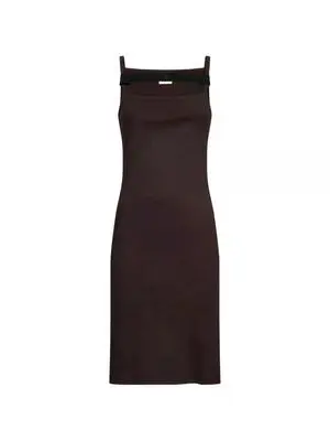 COURREGES 90's Rib Strap Dress - Red