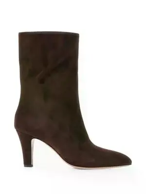 Paris Texas Suede Ankle Boots - Brown