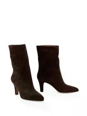 Paris Texas Suede Ankle Boots - Brown