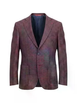 Isaia Single-breasted Blazer - Red