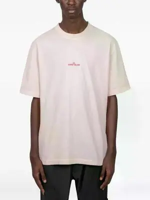Stone Island Regular-fit T-shirt With Desert Print - Pink
