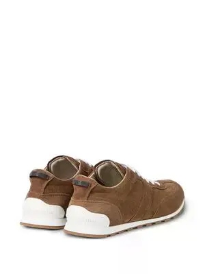 Brunello Cucinelli Suede Runners With Shiny Loops