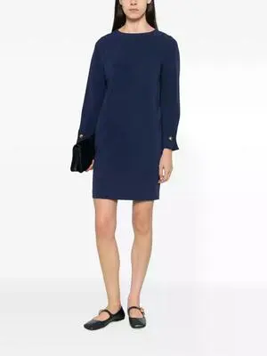 Max Mara Button-cuff Mini Dress