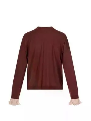 Fabiana Filippi Long-sleeve Ruffle-cuff Sweater