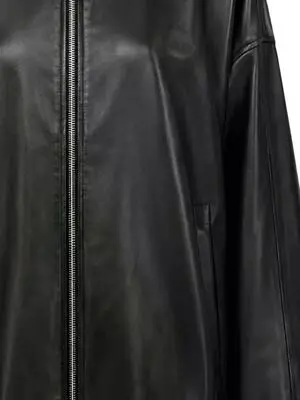 ARMA Leather Hooded Zip-up Jacket