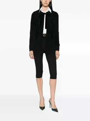 Valentino Garavani Floral Appliqué Bow-fastening Cardigan