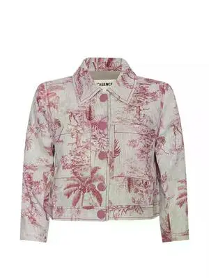 L'Agence Eda Cropped Jacket - Neutrals