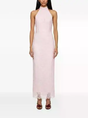ROTATE BY BIRGER CHRISTENSEN Lace Halterneck Dress