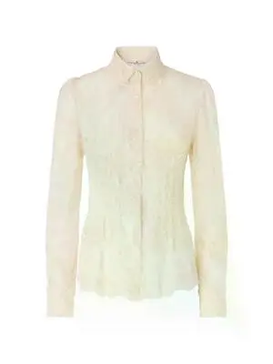 Ermanno Scervino Lace Embroidered Shirt - Neutrals