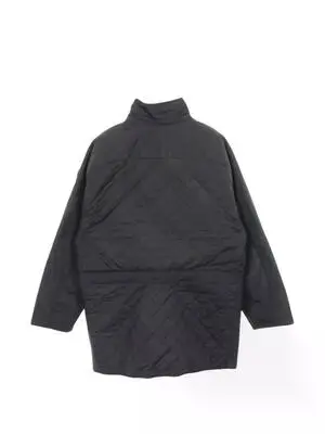 Hermès Reversible Quilted Zip-up Coat - Blue