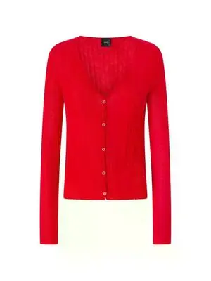 Pinko Ribbed Cardigan With Buttons