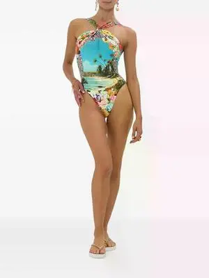 Camilla Bathing Bombshell Crystal-embellished Swimsuit