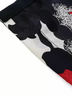 LOUIS VUITTON Short Sleeve Printed Midi Dress