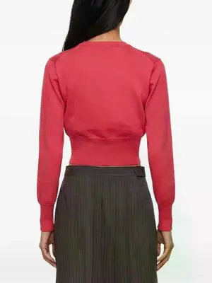 VIVIENNE WESTWOOD Orb Embroidered Cropped Cardigan
