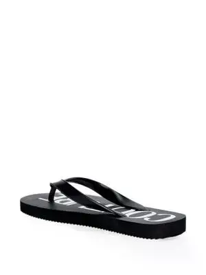 Versace Logo-print Flip-flops - Black