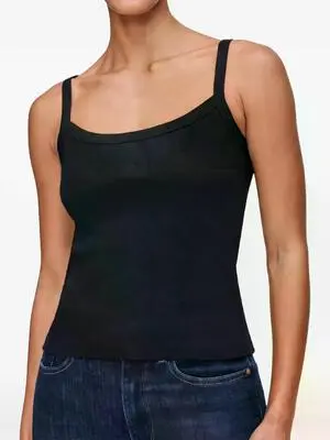 DL1961 Ribbed Knit Tank Top - Black
