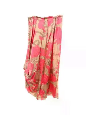 Fendi 2010s Floral-pattern Asymmetric Skirt