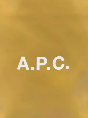 A.p.c. Logo Print Tote Bag - Yellow