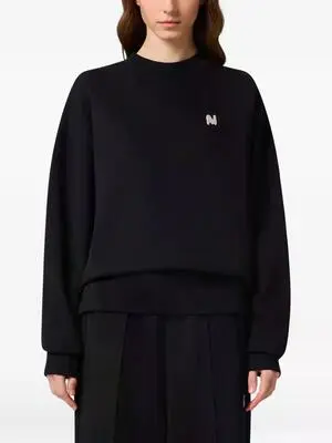 MSGM Logo-patch Sweatshirt - Black