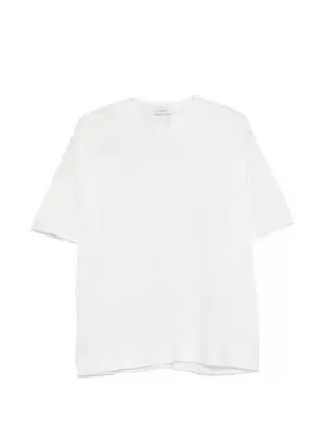 PAOLO PECORA Ribbed-trim T-shirt - White