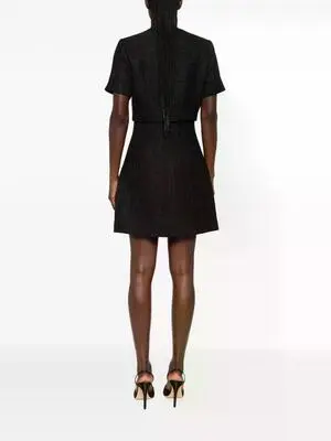 Sandro Belted Button-front Mini Dress