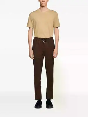 Sandro Elasticated Wool Trousers - Brown