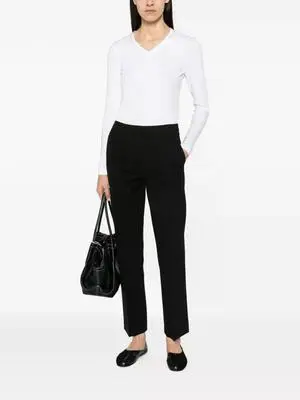 TWINSET Concealed-fastening Straight-leg Trousers - Black