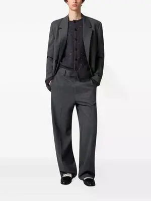 MSGM Pinstripe-pattern Pressed-crease Trousers