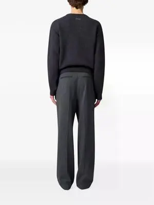 MSGM Pinstripe-pattern Pressed-crease Trousers