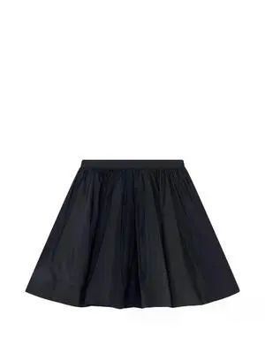 MSGM Pleated A-line Mini Skirt - Black