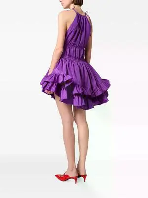 MSGM Ruffled Tiered Mini Dress